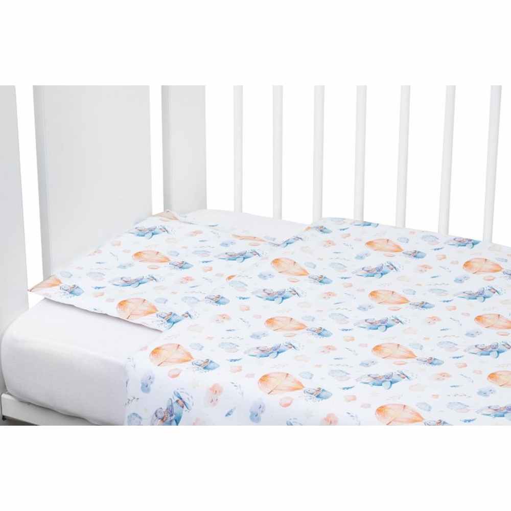 BUBABA POSTELJINA 2 DELA ZA KREVET ZEKA PLAVA | Dexy Co Kids | Akcija ...