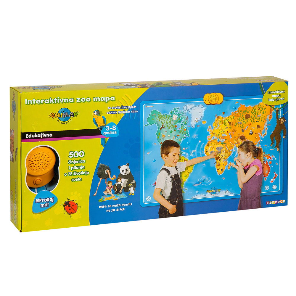INTERAKTIVNA MAPA ZIVOTINJE | Dexy Co Kids internet prodavnice