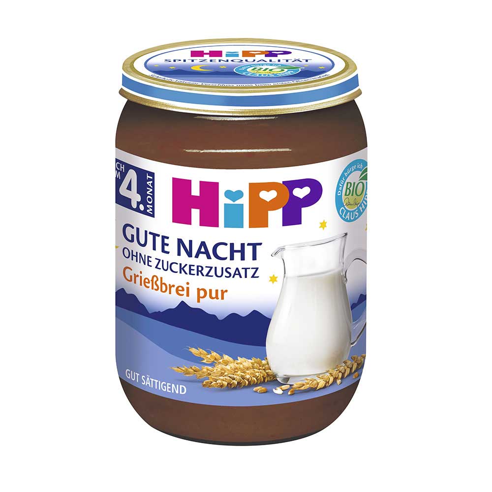 HIPP MLECNA KASICA ZA LAKU NOC-PSENICNI GRIZ,190G 4M | Dexy Co Kids ...