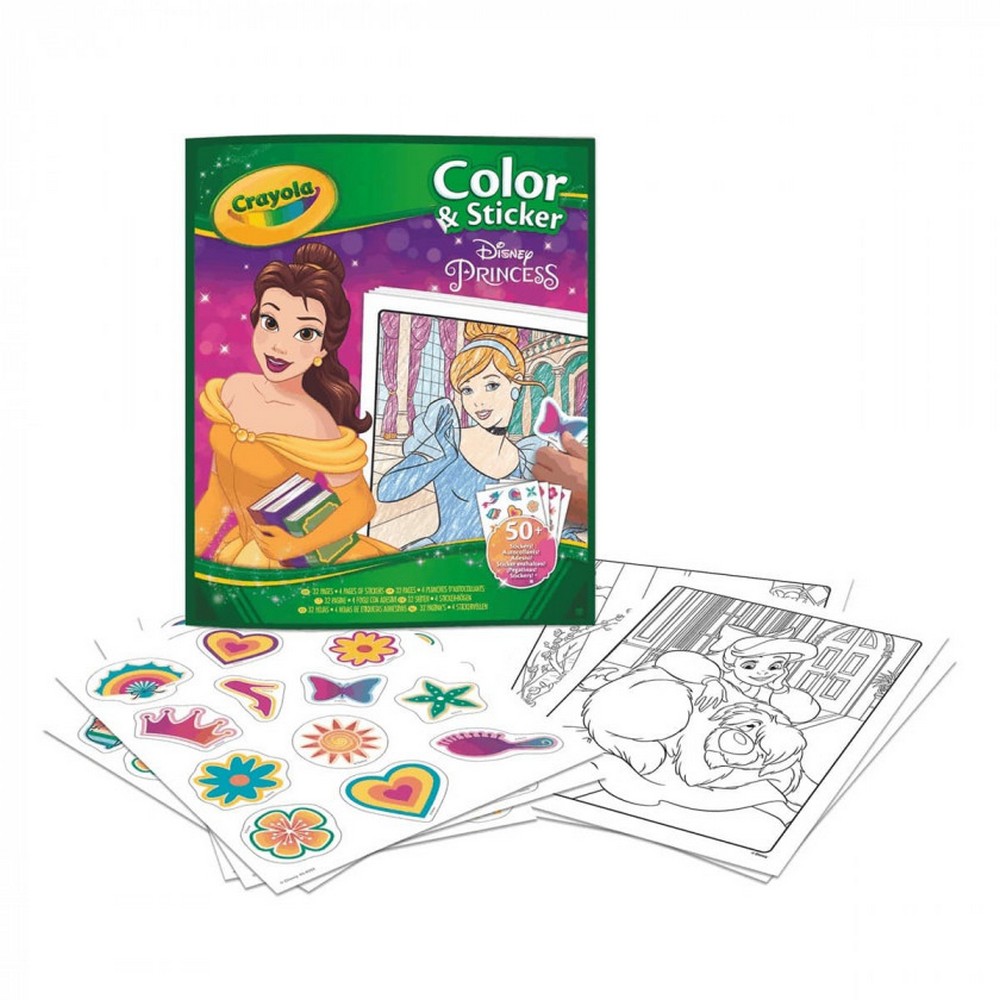 CRAYOLA BOJANKA SA STIKERIMA PRINCESS | Dexy Co Kids | Akcija & Cena