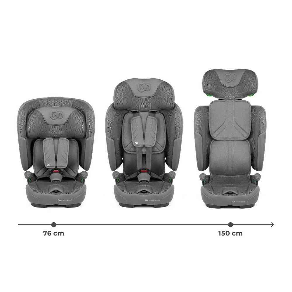 KINDERKRAFT AUTOSEDISTE FIX2GO I SIZE 76 150CM GREY | Dexy Co Kids ...