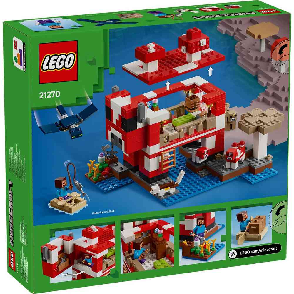 LEGO MINECRAFT THE MOOSHROOM HOUSE | Dexy Co Kids | Akcija & Cena
