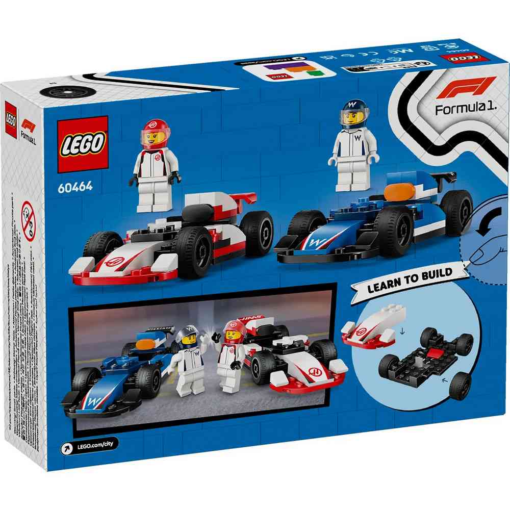 LEGO CITY F1 WILLIAMS RACING AND HAAS F1 RACE CARS | Dexy Co Kids ...