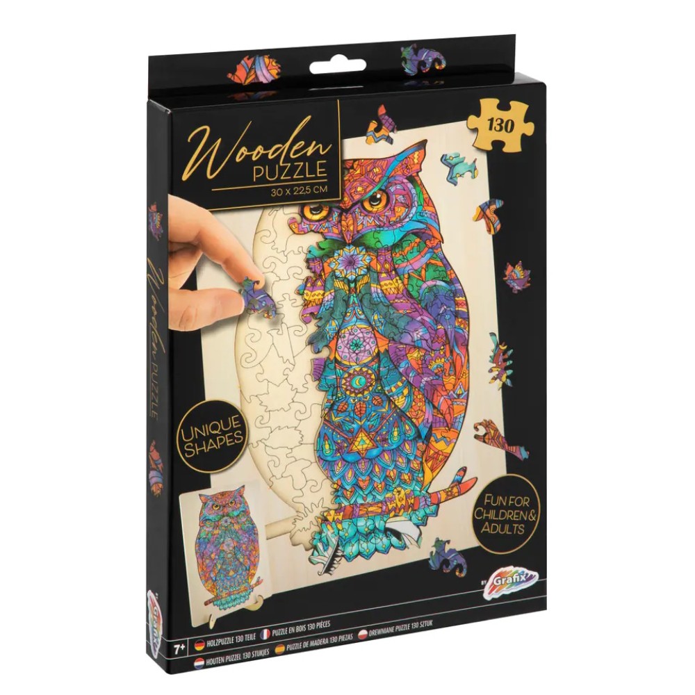 DRVENE PUZZLE SOVA | Dexy Co Kids | Akcija & Cena