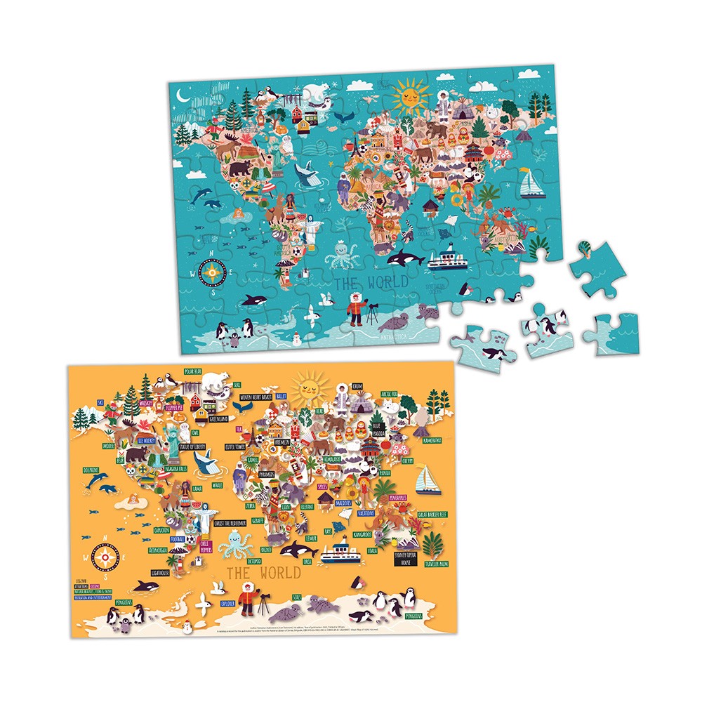 MAGIC MAP PIKTOGRAFSKA PUZZLE MAPA SVETA | Dexy Co Kids | Akcija & Cena