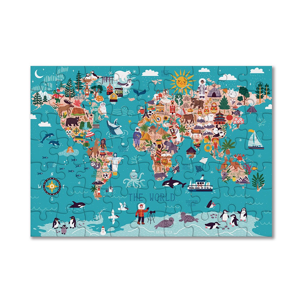 MAGIC MAP PIKTOGRAFSKA PUZZLE MAPA SVETA | Dexy Co Kids | Akcija & Cena