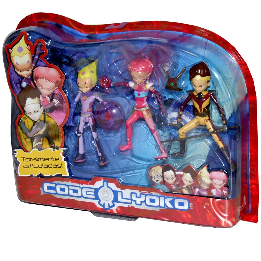CODE LYOKO SET 3 FIGURE | Dexy Co Kids | Akcija & Cena