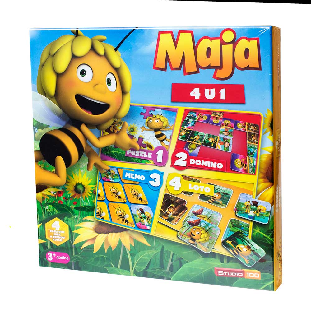 PCELICA MAJA DRUSTVENE IGRE 4 U 1 | Dexy Co Kids | Akcija & Cena